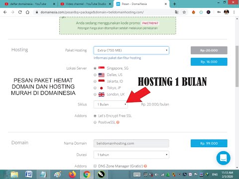 Cara Membeli Domain dan Hosting di Domainesia (PART 1)