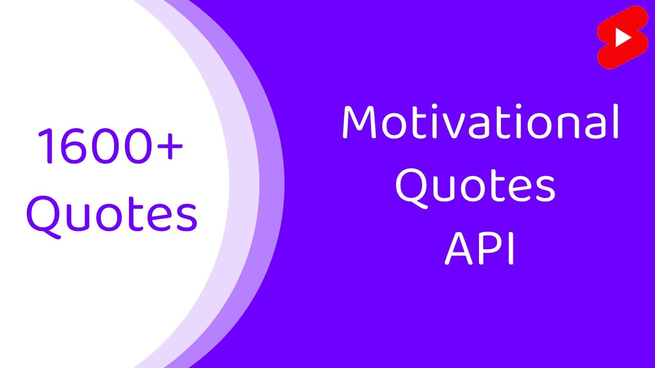 Motivational Quotes API | 1600+ Quotes #shorts