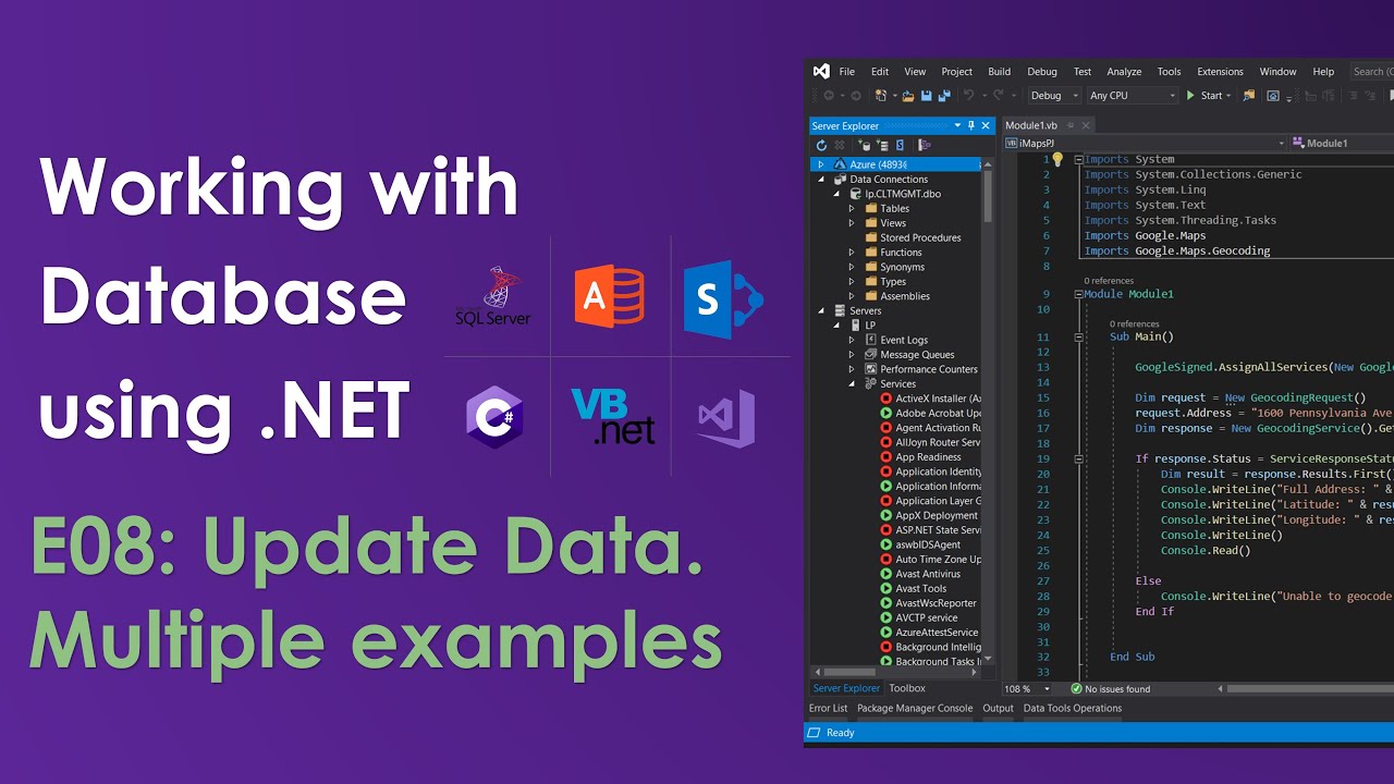 Update Data in Database - Oledb .NET E08