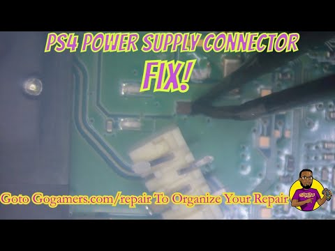 Ps4 Power Supply Connector Ripped Off From Motherboard By Customer! Lets Fix It!