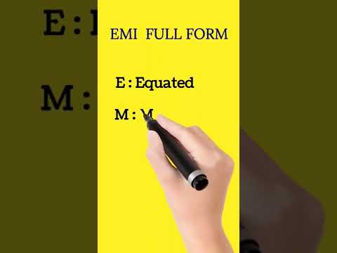 E.M.I full form | full form of EMI | #shorts