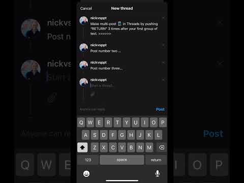 How To Make a Multi-Post ???? in Threads! ☝️