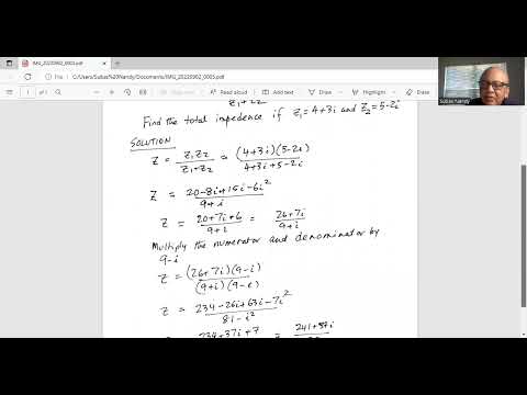 Impedance calculation using Complex Numbers - steps clearly shown!