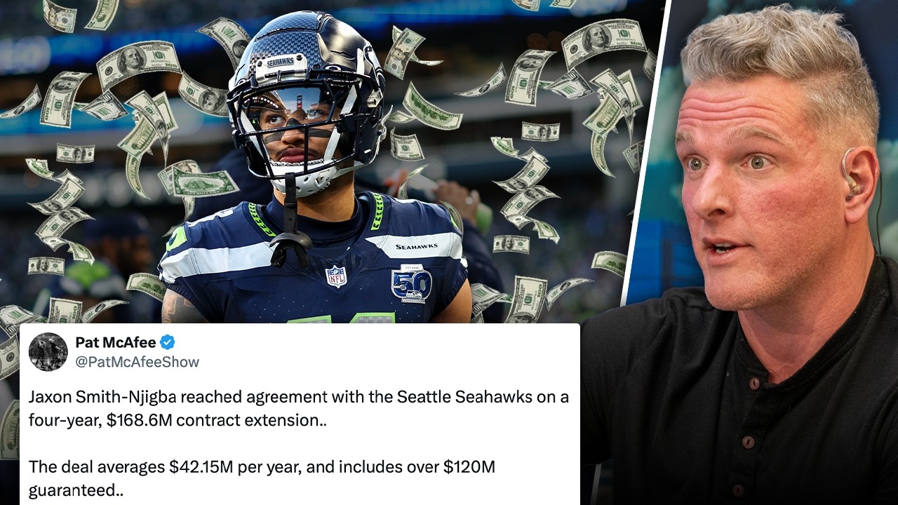 Jaxon Smith-Njigba Signs $168.6M Extension, Becoming Highest Paid WR Of All Time | Pat McAfee Show