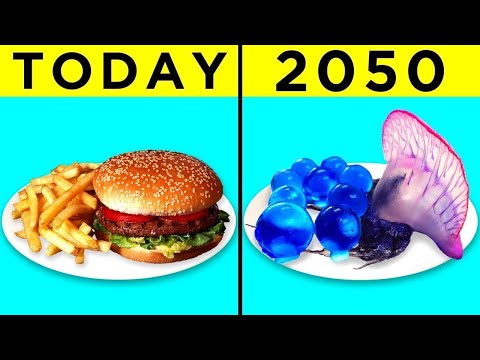 Future Food Menu of 2050 deep listen…: English ESL video lessons