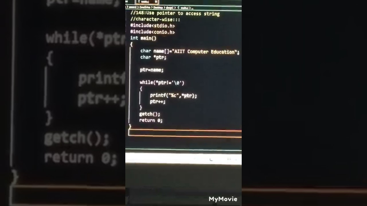 use pointer to access string iN 🧲 PrOgRaMmInG 🌇💤⛩️