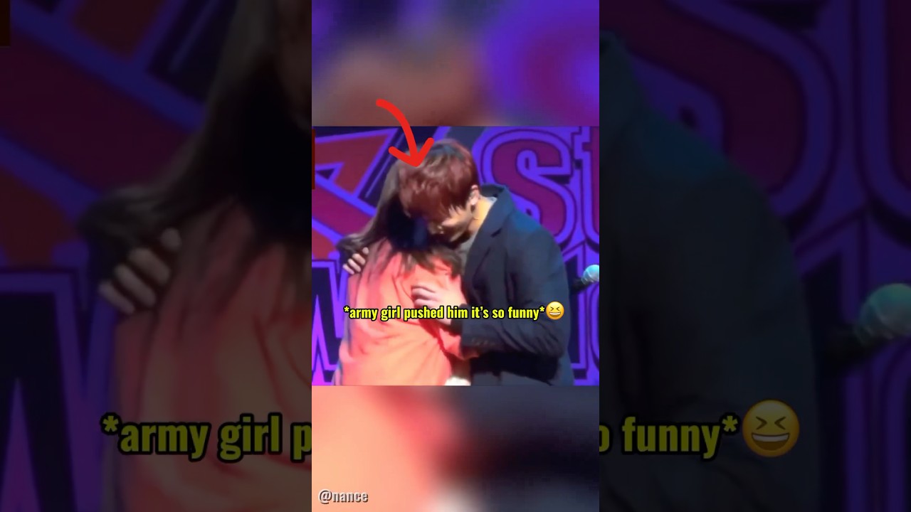 Jungkook 🐰 trying to flirt with army girl 😍🤣 but he can’t😫 #bts #jungkook #shorts