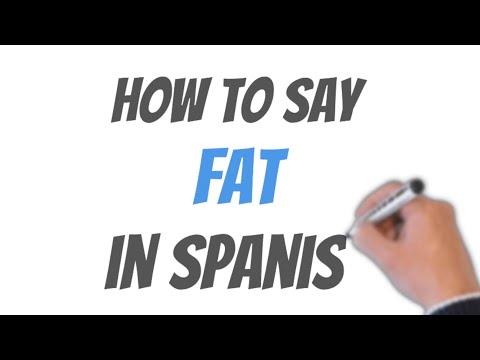 How To Say Fat In Spanish