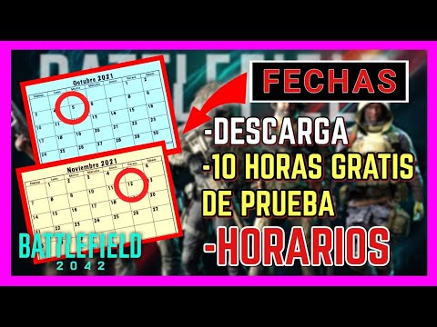 ¡10 horas gratis! BATTLEFIELD 2042 Cuando descargar la beta y horarios.