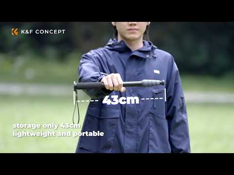 K&F Concept 63'' Camera Monopod 5-Section Height Aluminum Monopod
