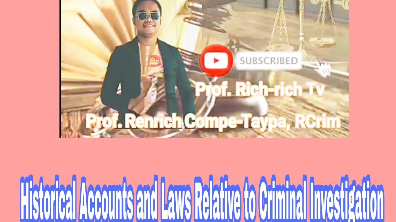 CDI-1 Fundamental of Criminal Investigation and Intelligence