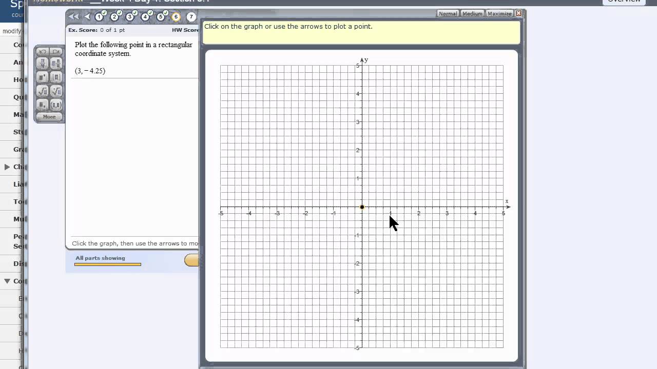 Plot Points with MyMathLab