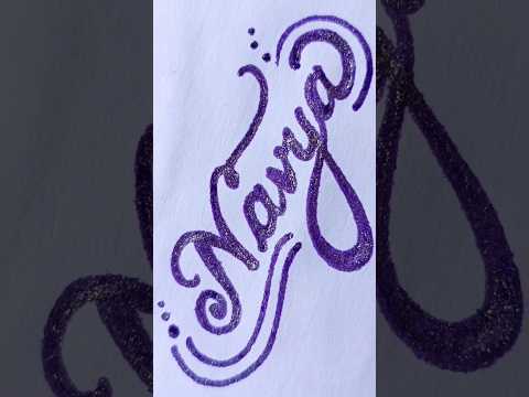 Navya name art #shorts #calligraphy #youtubeshorts #youtube