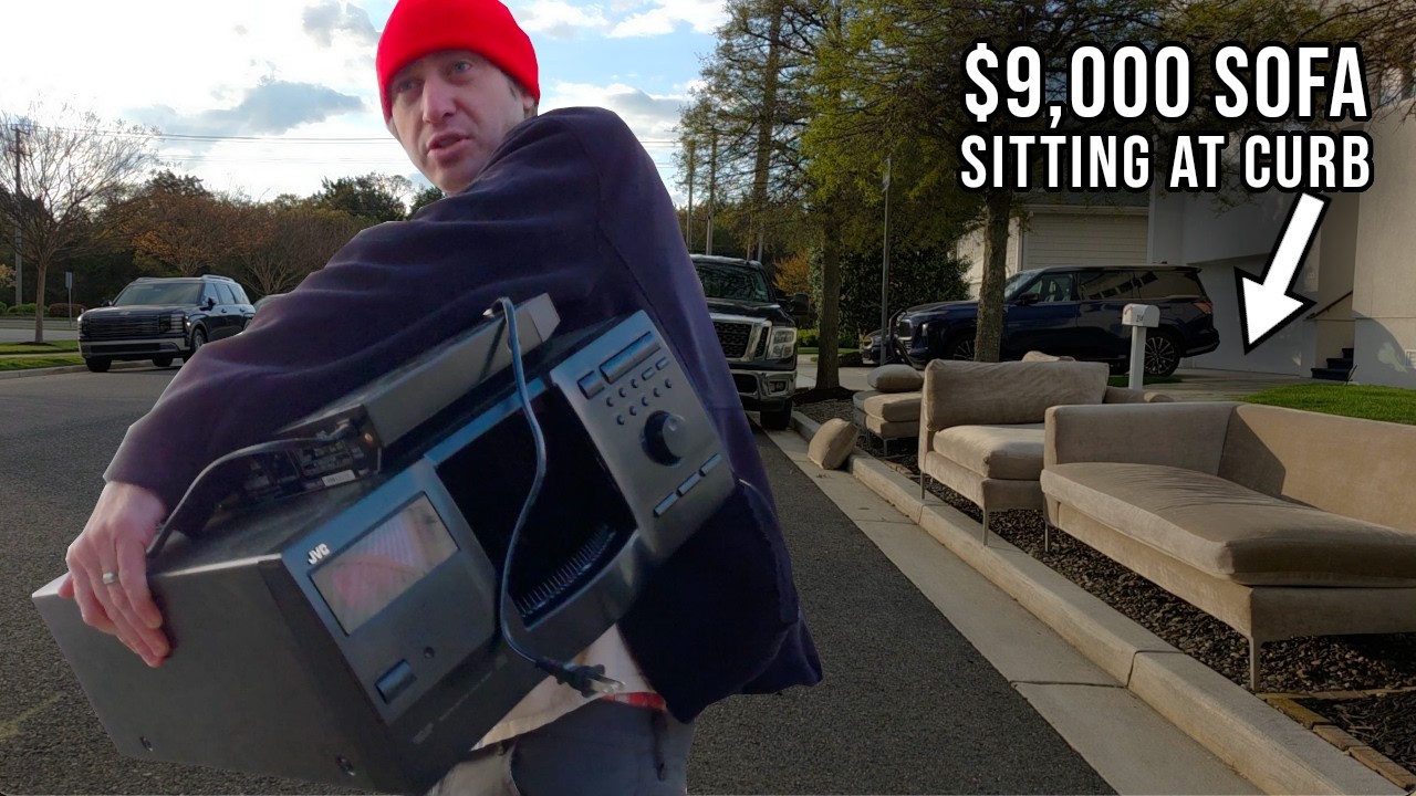 I Found a $9,000 Art Deco Sofa in the TRASH! (Richest NJ Neighborhood)