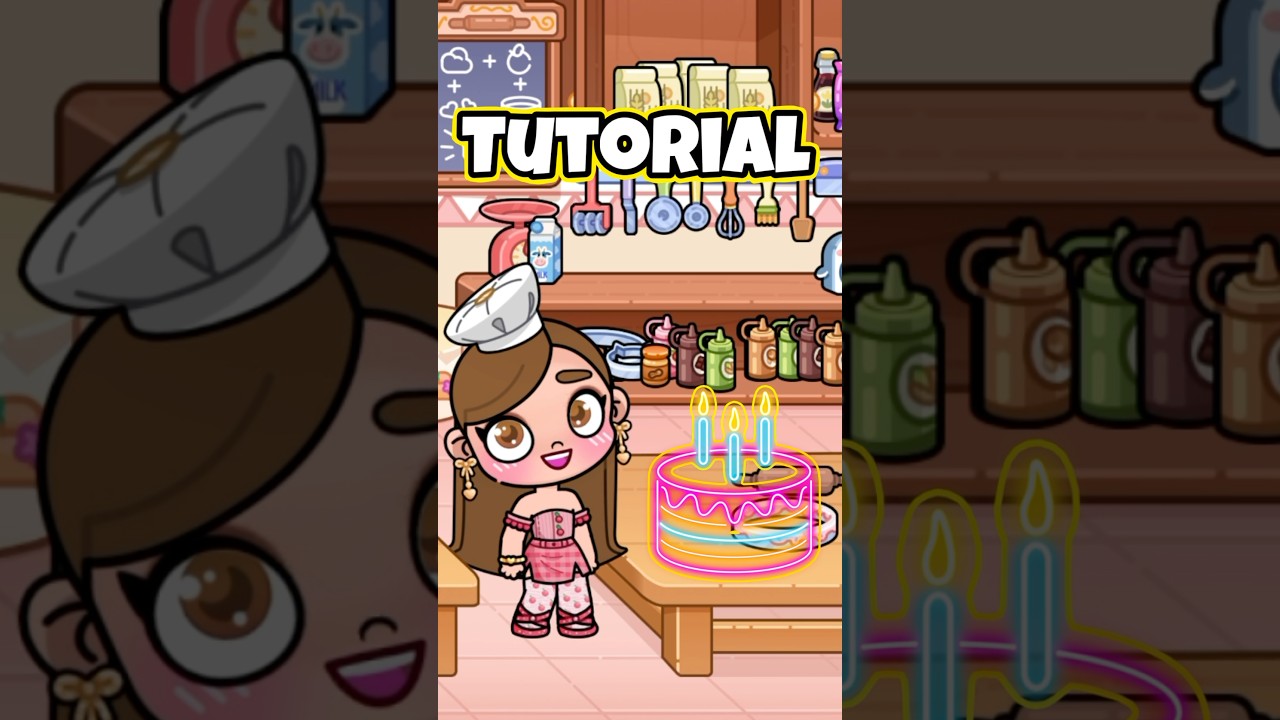 Mini BIRTHDAY CAKE TUTORIAL 🎂✨#tocakori #avatarworld #tutorial