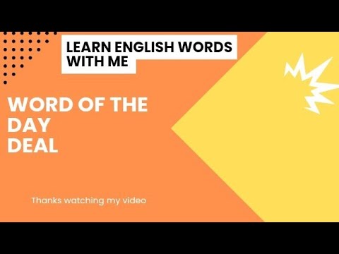 Deal Meaning in Urdu🙂 | Deal Meaning | English Words Meaning | Deal ka Urdu meaning.