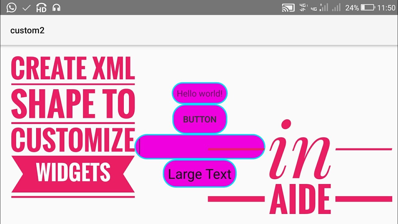 Creating shape.xml for setting background of widgets