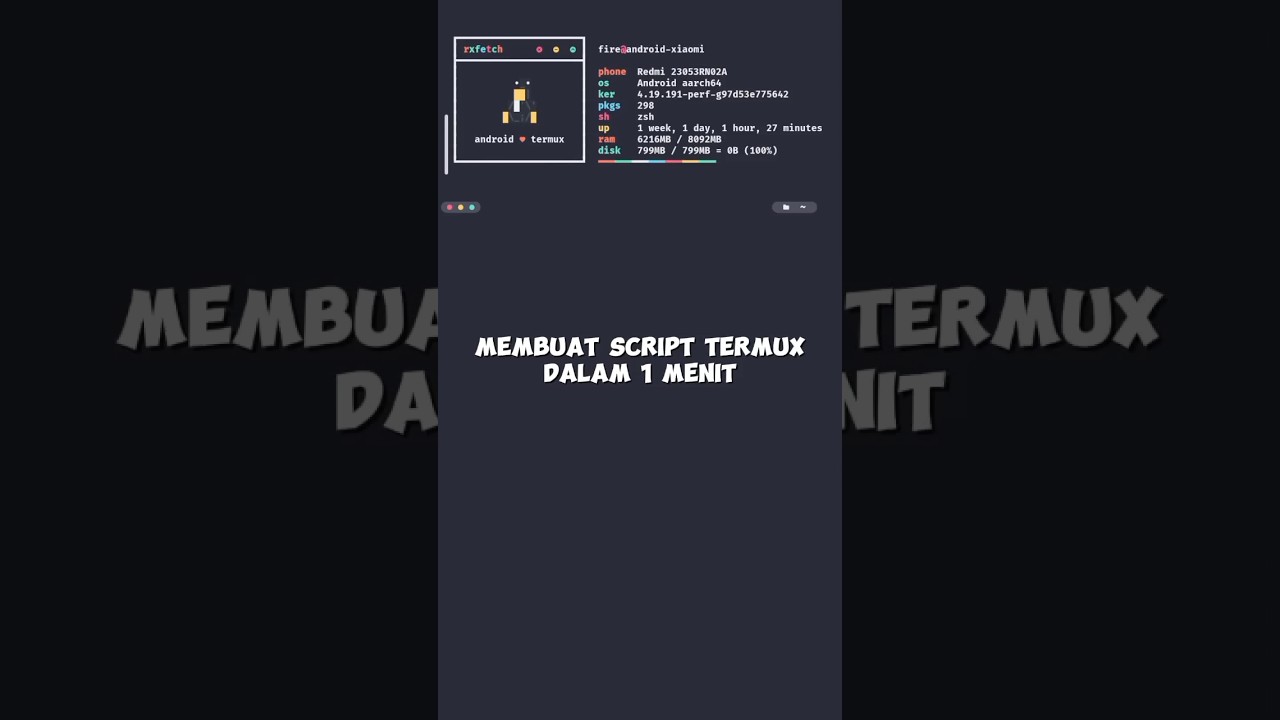 Buat script termux lu sendiri gampang bree