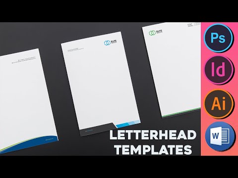 Letterhead Templates Download In PSD AI And DOC Files |Sheri Sk| |Photoshop Tutorial|