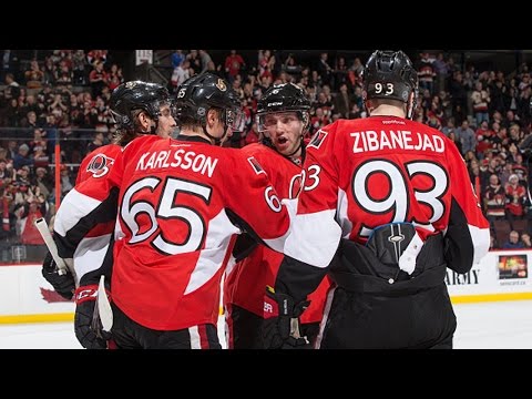 Karlsson works the give and go with Hoffman