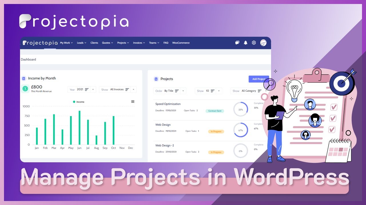 Project Management Plugins for WordPress | Getting Started with Projectopia