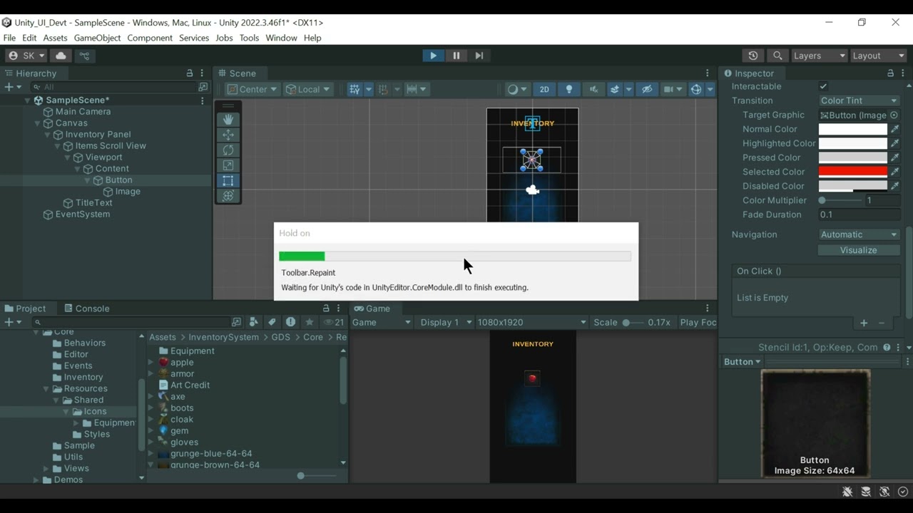 Unity UI Development | Chapter - 7 | Building an Inventory System UI