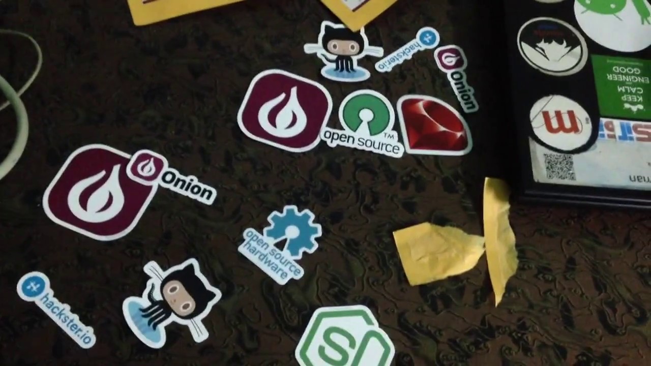 Free Developer Stickers from Omega2 - Onion