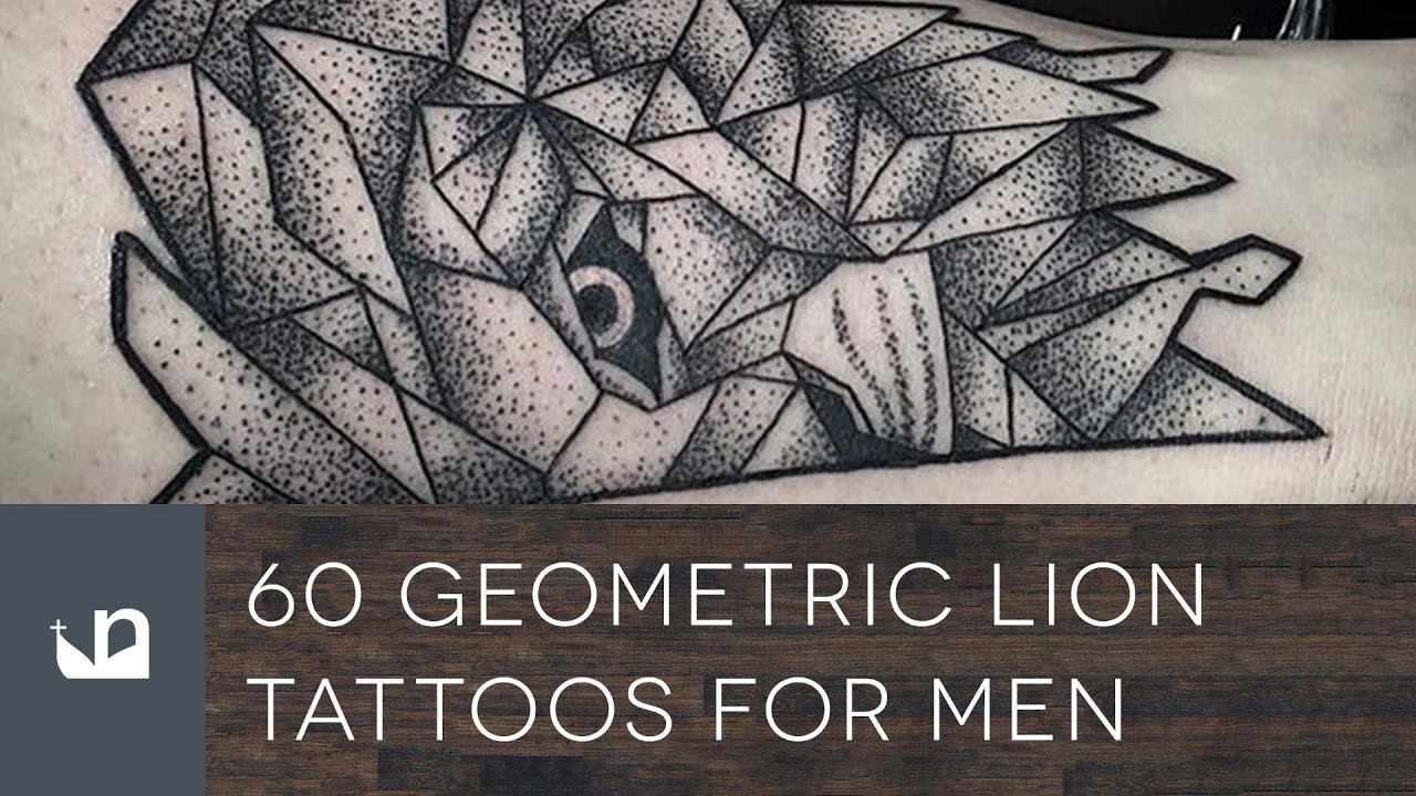 60 Geometric Lion Tattoos For Men