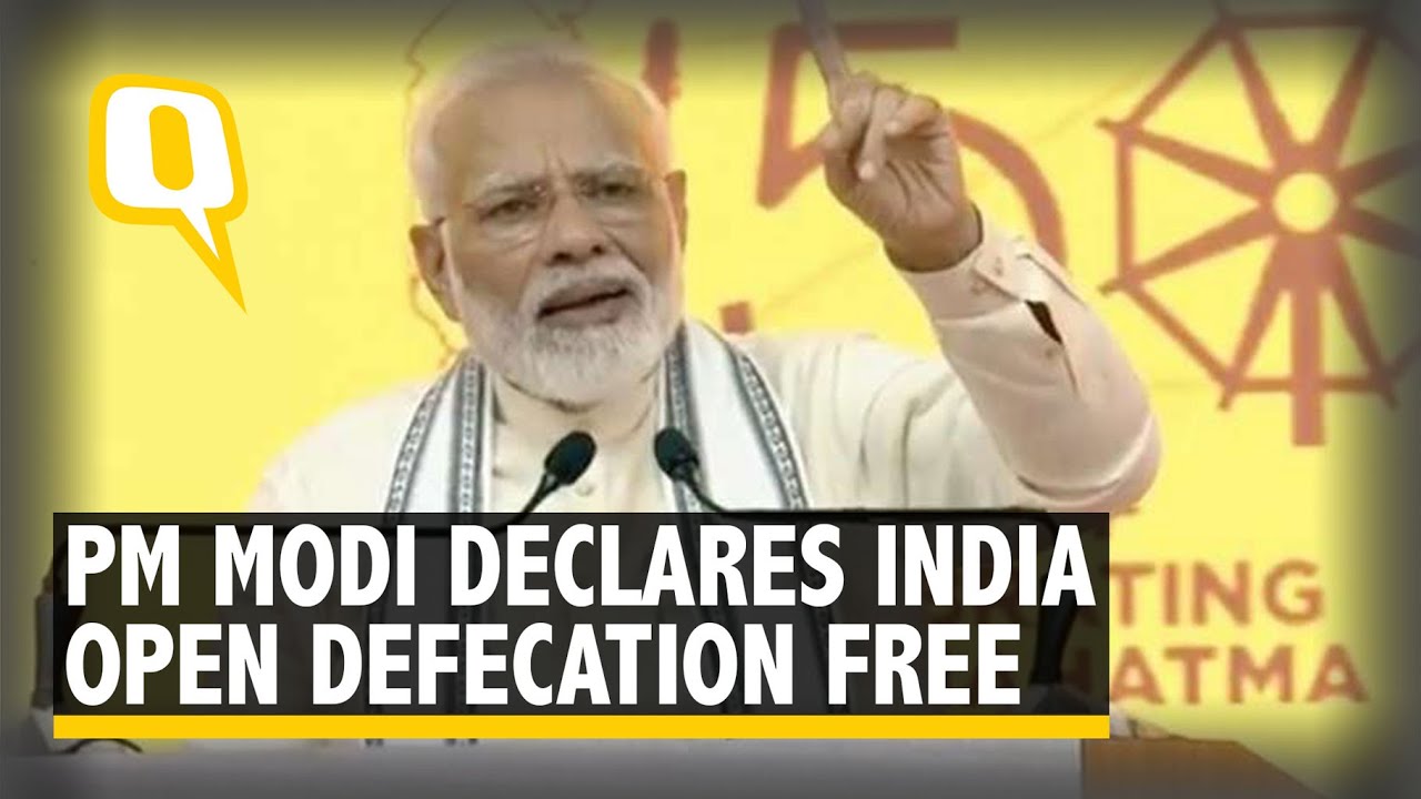 PM Modi Declares India Open Defecation-Free from Sabarmati Ashram