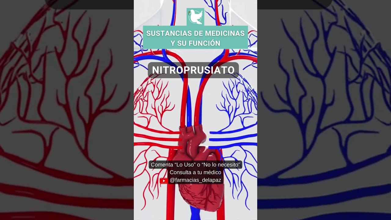 Nitroprusiato - Sustancias activas en medicinas y sus indicaciones #PLM  #medicamentos  #farmacia