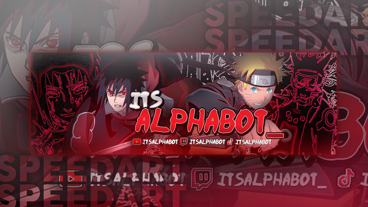 Naruto and Sasuke Banner for ItsAlphabot