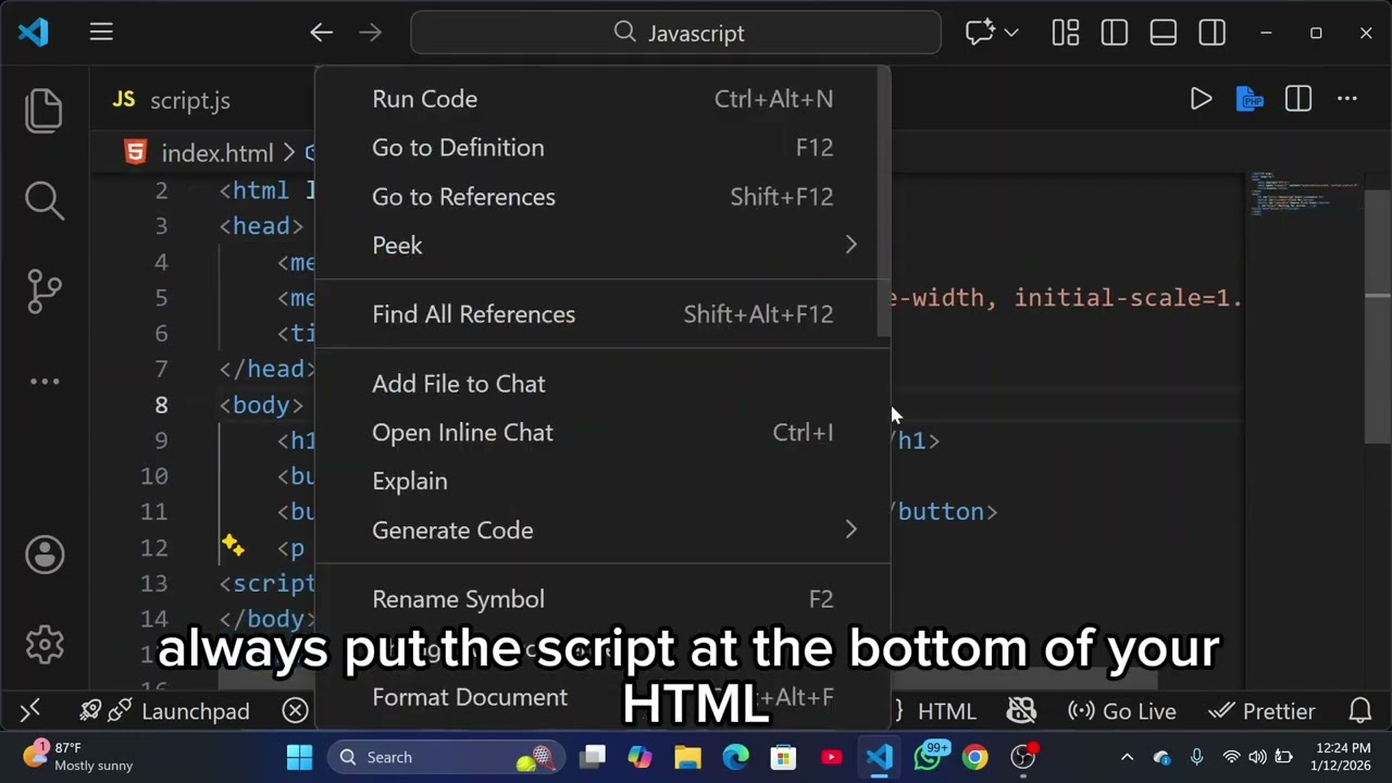 JavaScript Event Listeners Explained | addEventListener & removeEventListener