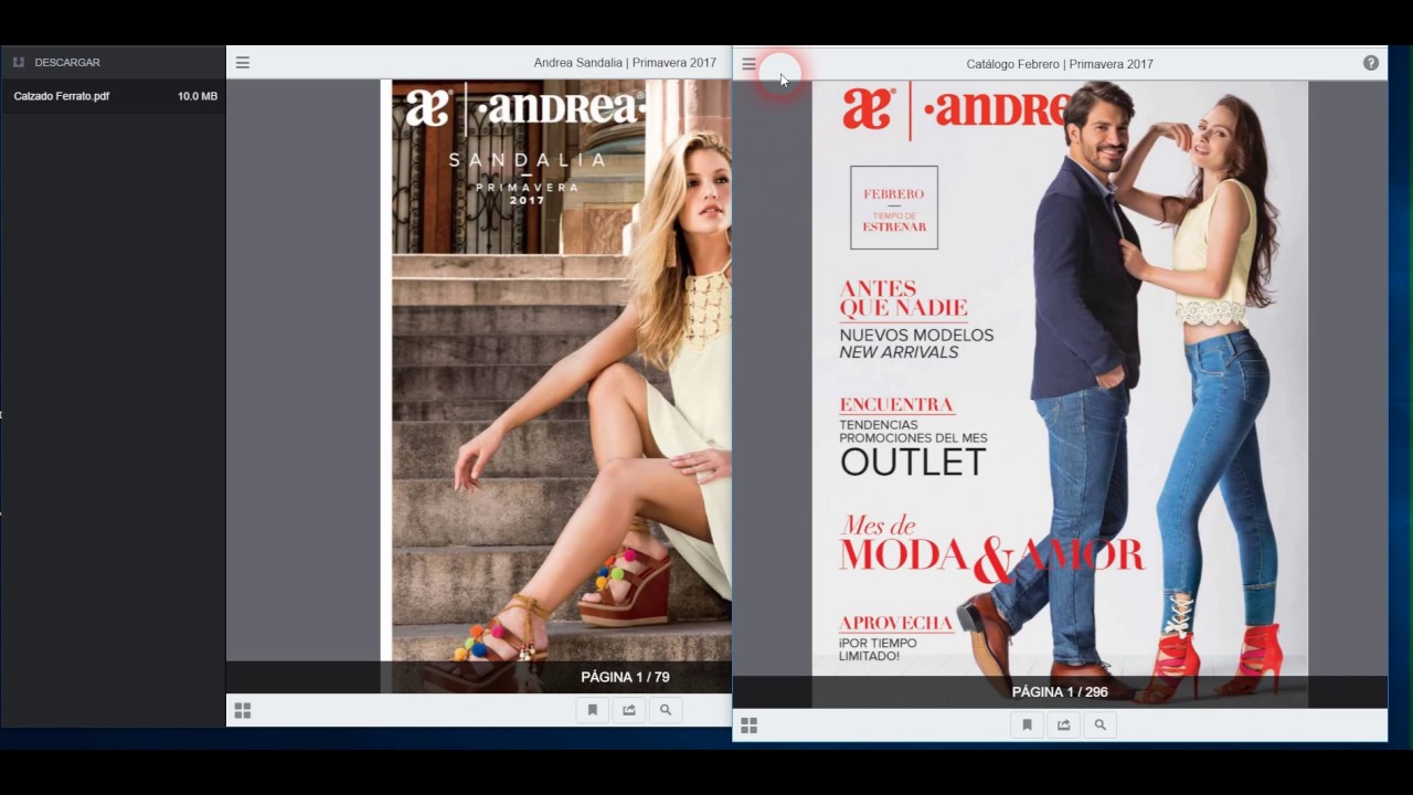 Descargar Catalogos Andrea en PDF (Ver lista completa)