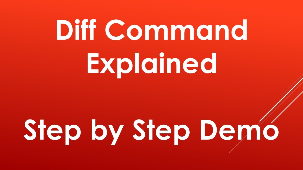 Using diff command in Unix   Linux ► Explained with examples