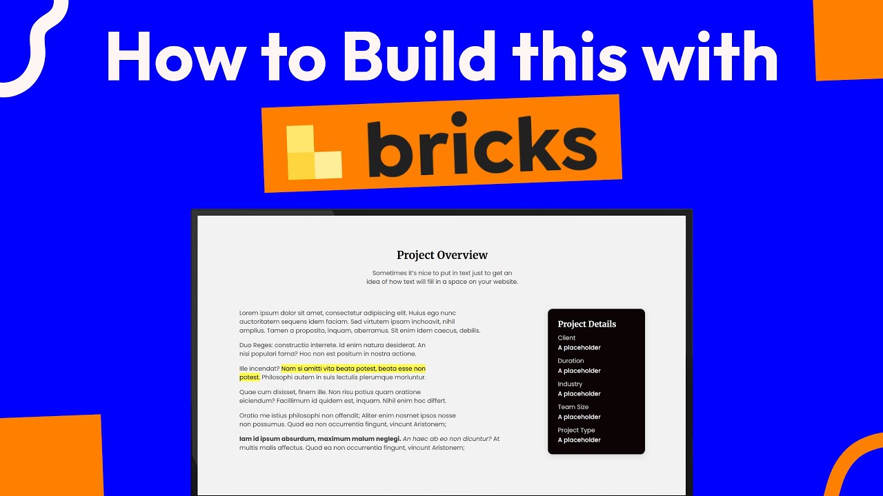How We Built the Project Overview Section for ServBiz Template Kit with Bricks Builder