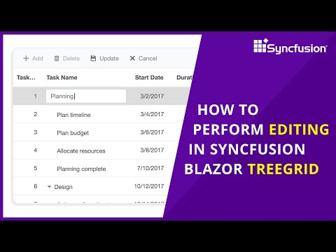 Learn How to Perform Editing in Blazor TreeGrid - Mind Luster