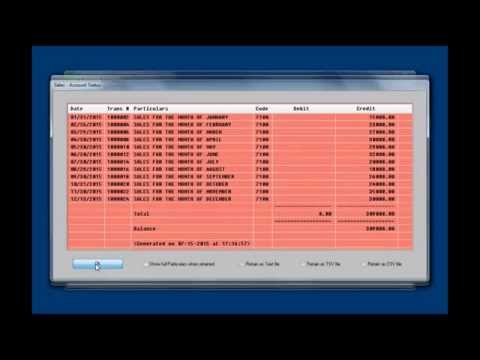 Rushing Auditor tutorial - Trial Balance and Income and Expense Summary