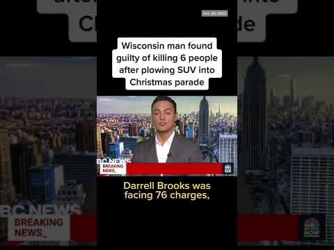 #DarrellBrooks Found Guilty of Killing 6 People In #Wisconsin Christmas Parade #Attack