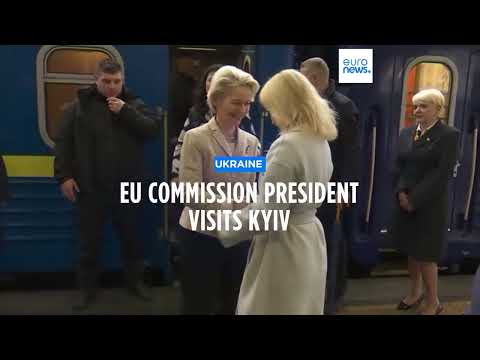 Ursula von der Leyen makes unannounced visit to Kyiv - her sixth visit since Russia's invasion