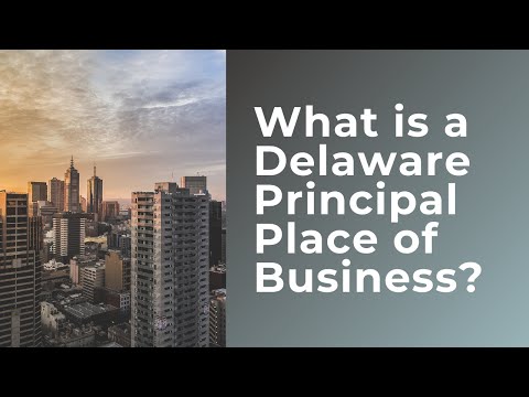 What is a Delaware Principal Place of Business?