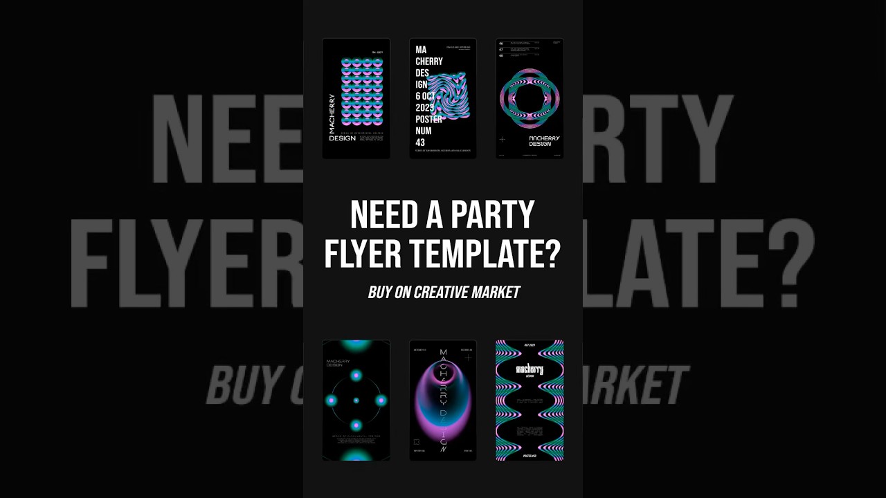 Party flyer template #graphicdesign #designtutorial #photoshoptutorial #creative #flyerdesign
