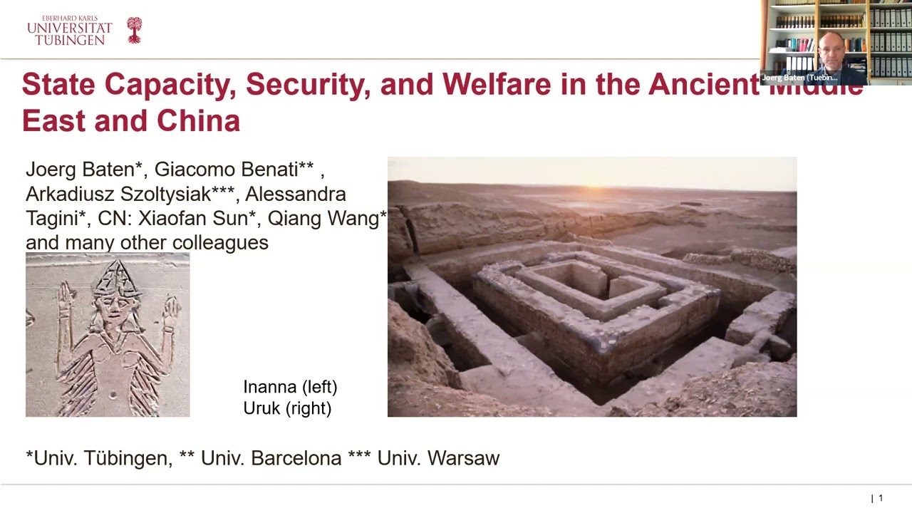 State Capacity, Security, and Welfare in the Ancient Middle East and China by Joerg Baten | #QH