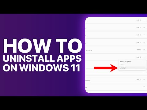 How to Uninstall Apps on Windows 11