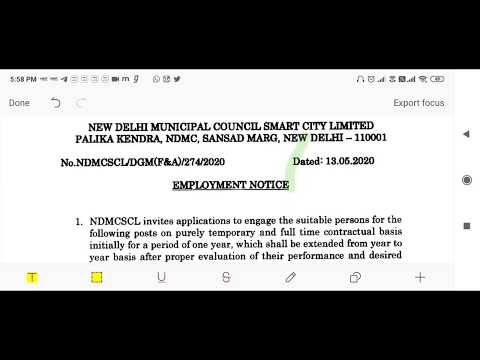 GOVT JOB VACANCY in NEW DELHI MUNICIPAL COUNCIL FOR CA