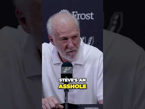 Gregg Popovich reacts to Steve Kerr saying he's rejuvenated with Victor Wembanyama ☠️