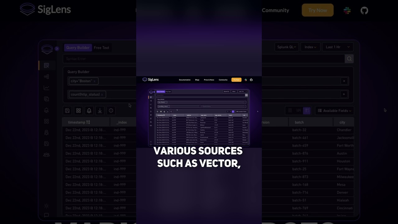 SigLens: Free Open Source Log Management Platform