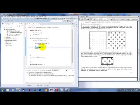 CS106A Assignment 1 Problem 3 - CheckerboardKarel