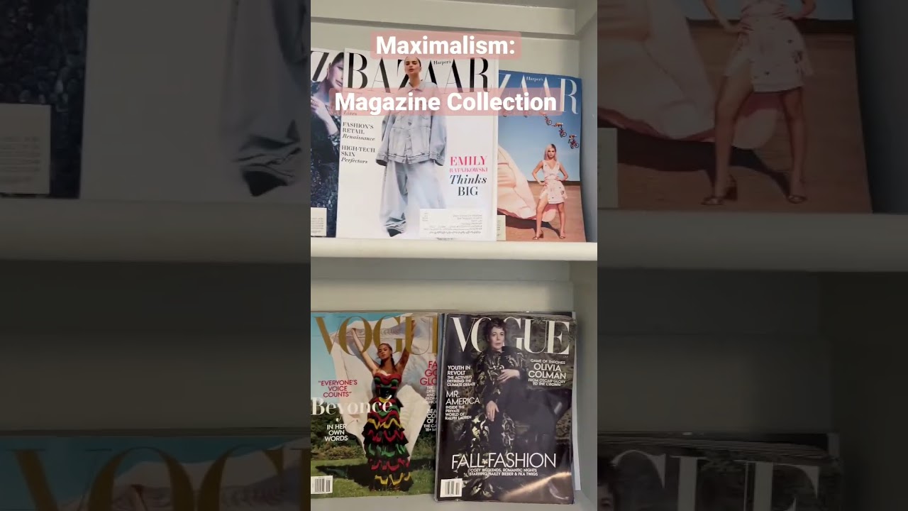 Maximalist Decor w/ Magazines 🪩 #shorts #youtubeshorts