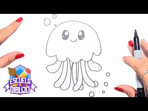 ¿Cómo Dibujar una MEDUSA? 🐙🌊 Dibujo de una MEDUSA FÁCIL Paso a Paso 🧜‍♀ ...