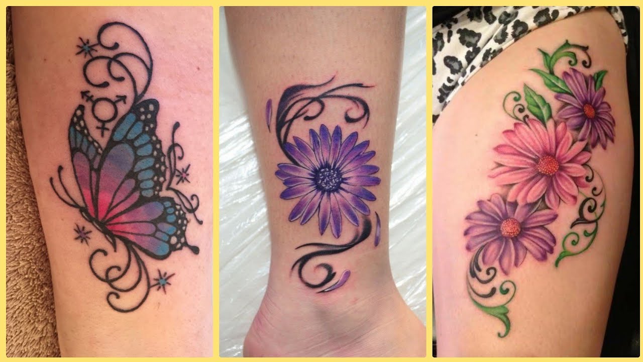 101 Trendy stylish Floral Tattoo Designs Ideas